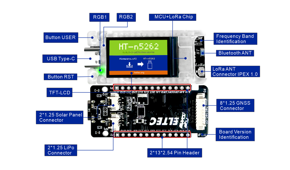 Heltec Mesh Node T114 with Display – muzi ᴡᴏʀᴋꜱ